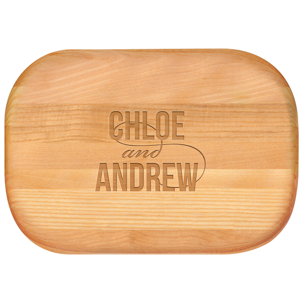 Custom Modern Couple Small 10-inch Wood Bar Board