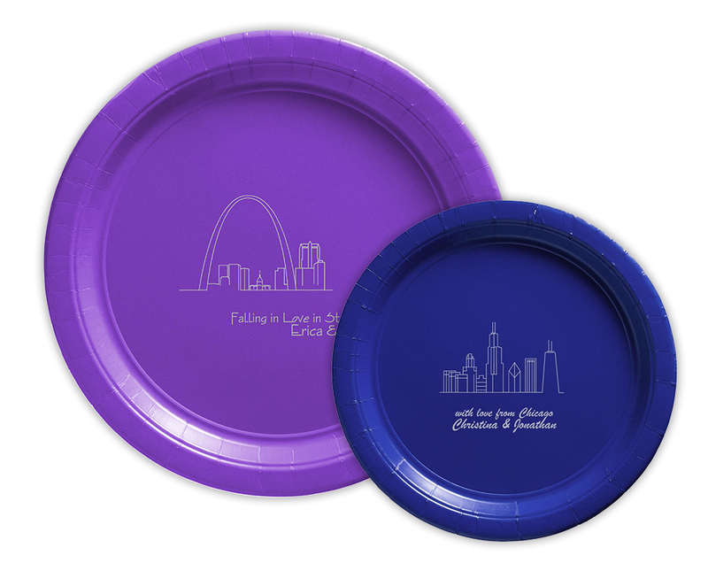 Design Your Own Skyline Paper Plates