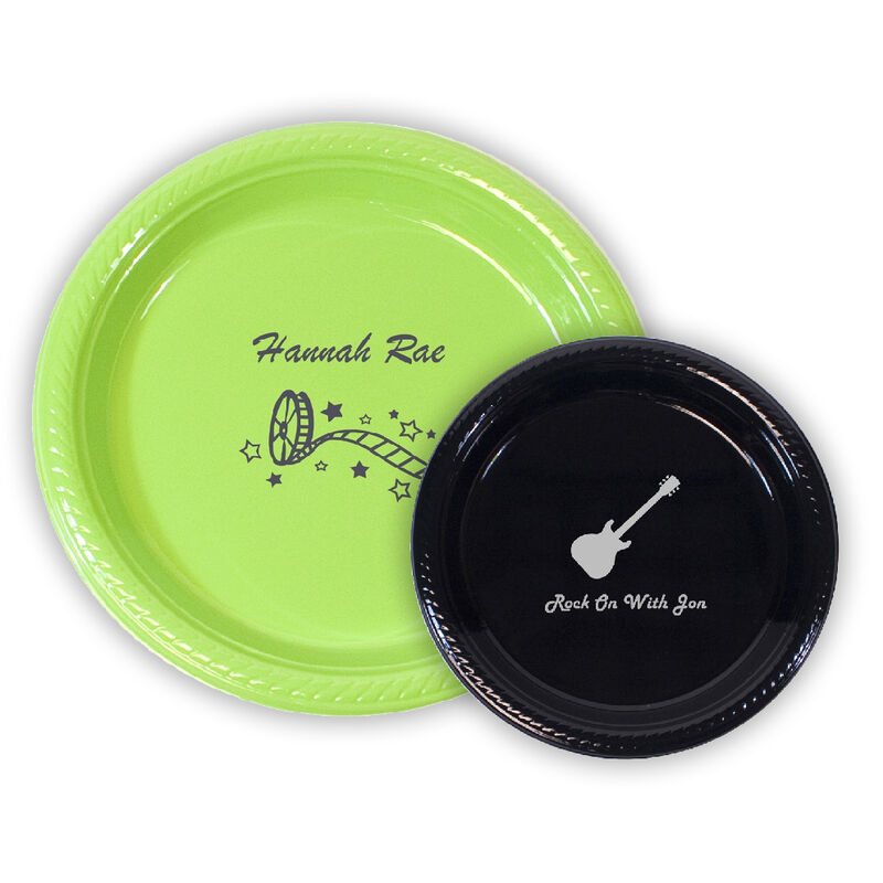 Personalized Design Your Own Theme Plastic Plates