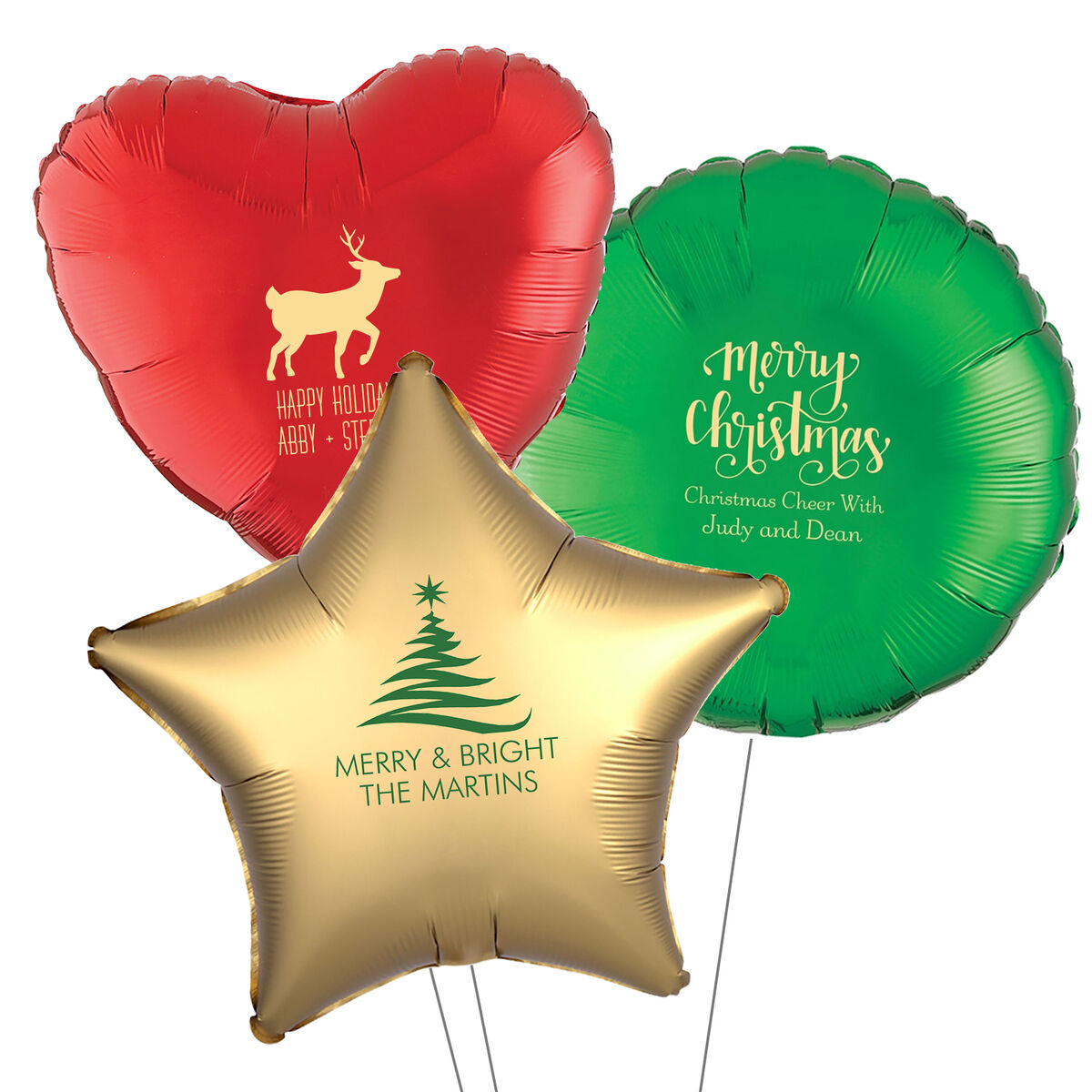 Personalized Design Your Own Christmas Mylar Balloons