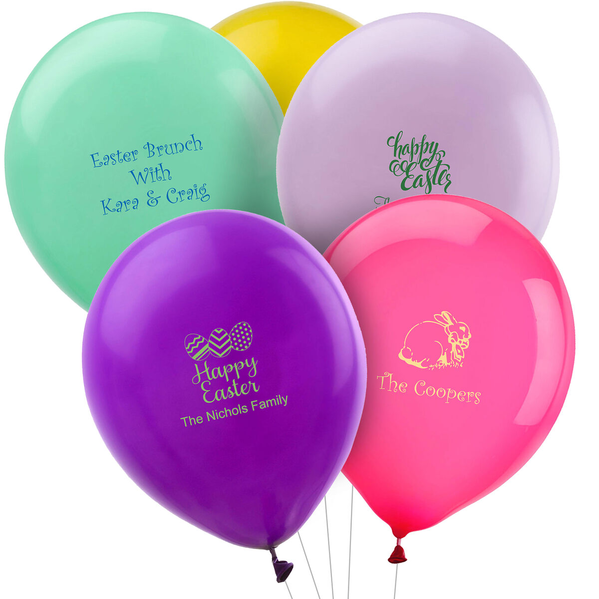 Personalized Design Your Own Easter Latex Balloons