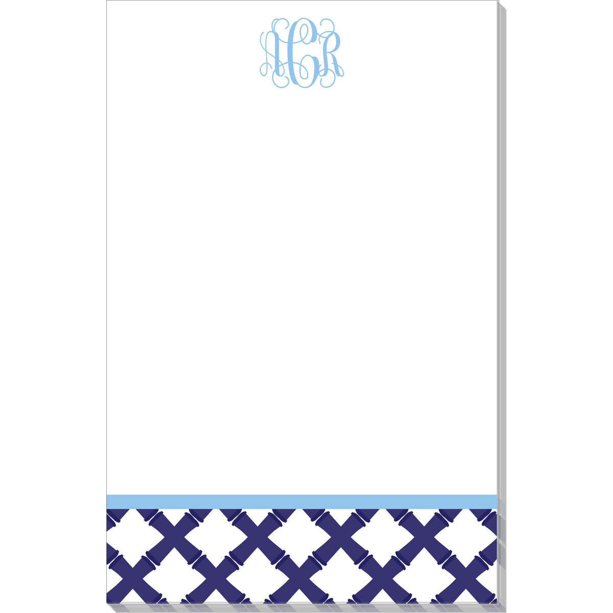 Custom Navy Bamboo Notepads