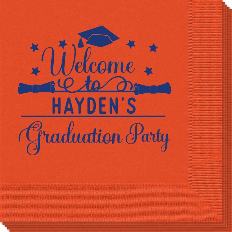 Personalized Graduation Party Napkins