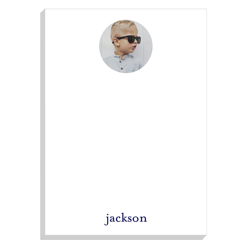 Custom Circle Photo Notepad