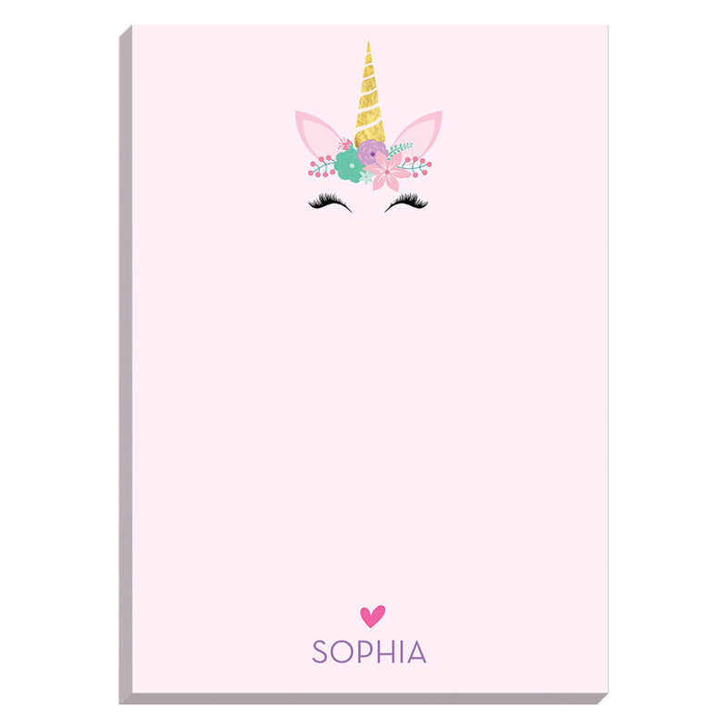 Custom Unicorn Notepad