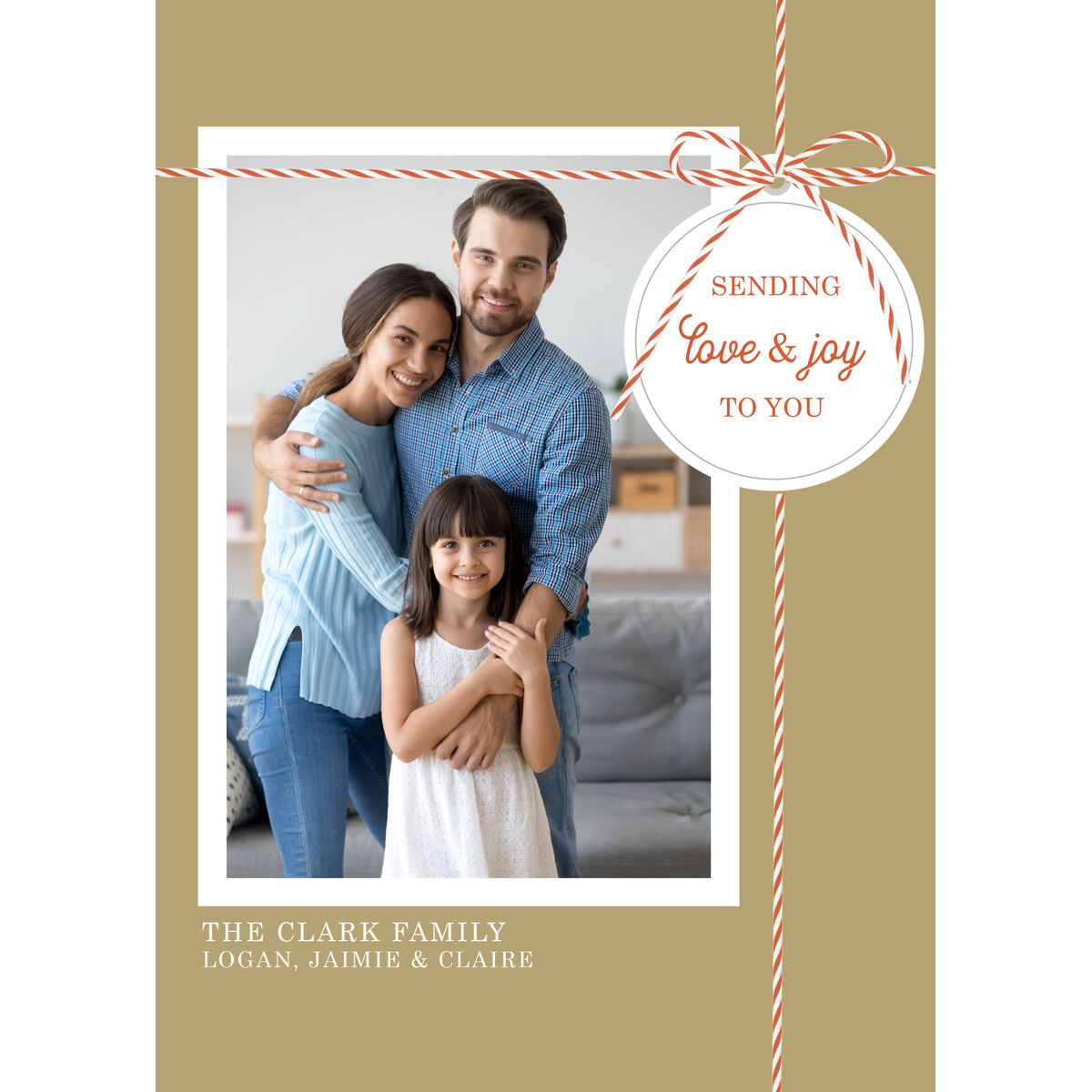Custom Holiday Package Flat Photo Holiday Cards