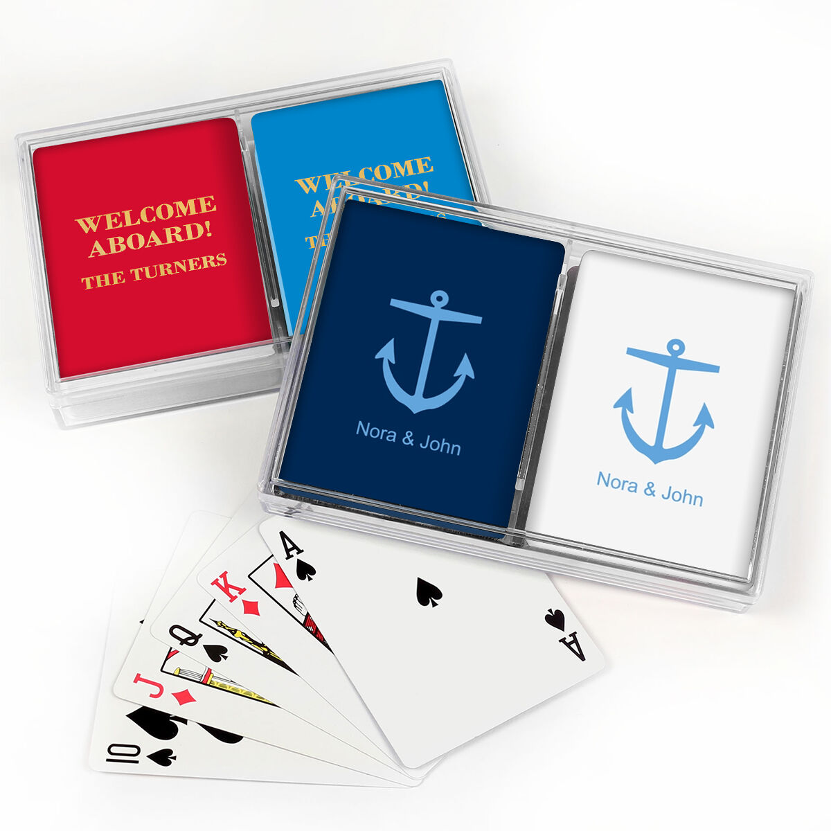 Custom Design Your Own Nautical Theme Double Deck Playing Cards